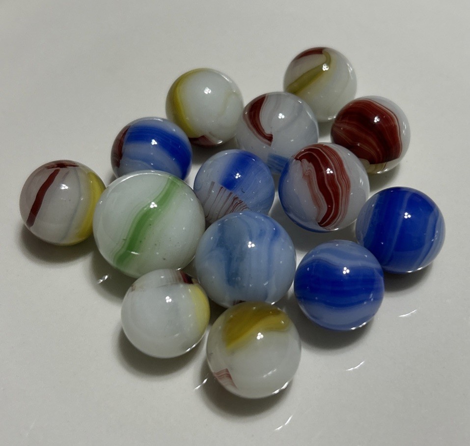 Vintage Akro, Agate OxBlood Patch Marbles | eBay