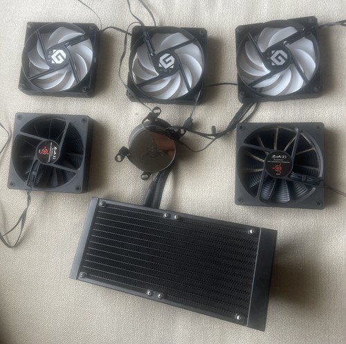 LQC2400X02ST - AIO InWin Skytech CPU Liquid Cooler and Heatsink w/ Fans ...