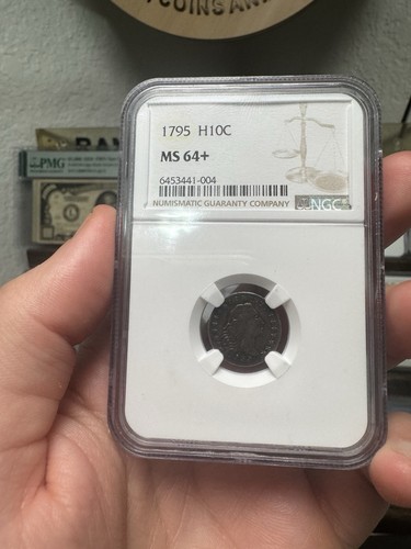 1795 HALF DIME H10C NGC 64+ INSANE EXAMPLE! | eBay