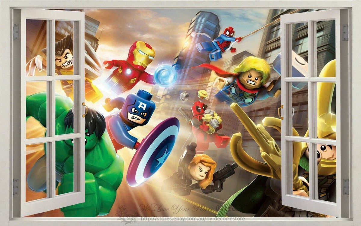 Lego Marvel Decals