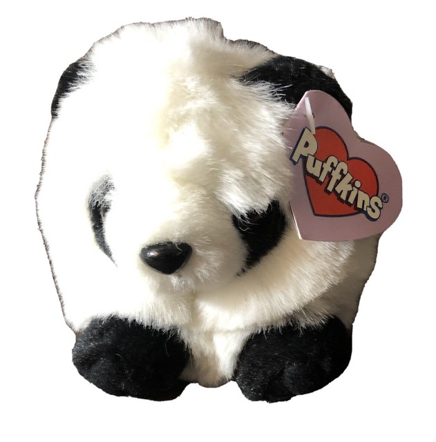 Puffkins Peter Panda Stuffed Animal Plush 4" 1997 Collection Vintage ...