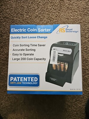 RS Royal Sovereign, Large 200 Coin Capacity, QS-1AC Sorting Machine ...