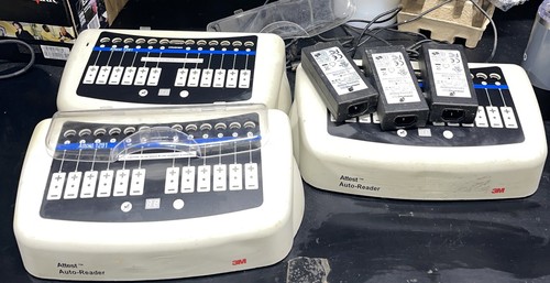 Lot 3 power on 3M Attest 290 1291 1292 (D-41453) Auto Reader Incubator ...