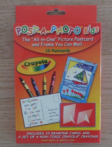 Post-A-Photo Kids "All-in-One" Postcard and Frame you can Mail, Crayola ...