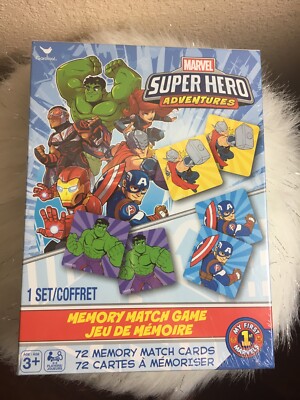 Marvel© superhero adventures/ Memory Match Cards / New . | eBay