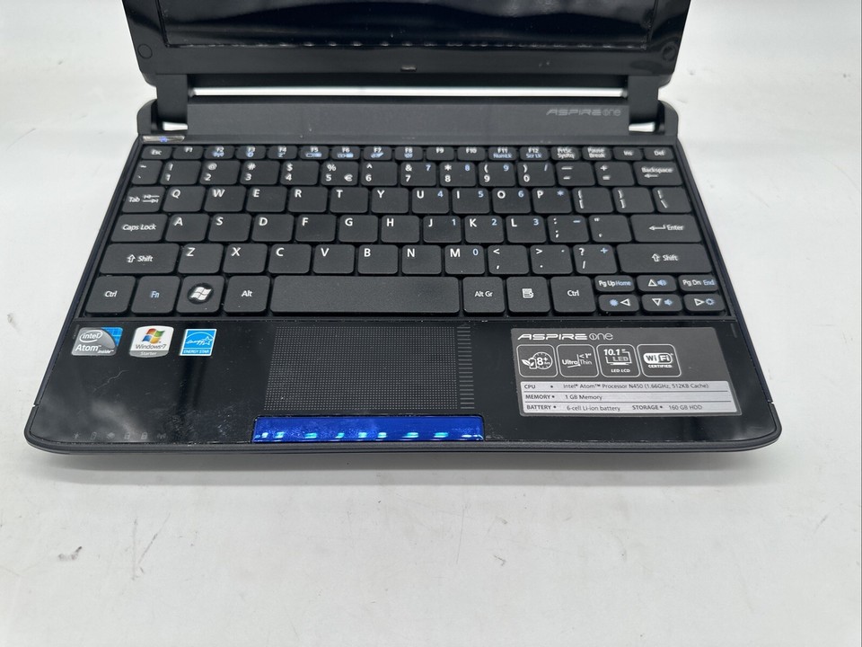 Acer Aspire One | Intel Atom CPU N450@1.66GHz | 2GB RAM | 128GB SSD ...
