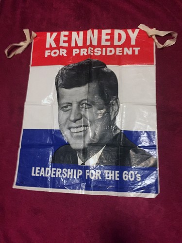 President John F. Kennedy 1960 Campaign Iconic Banner Poster ORIGINAL ...