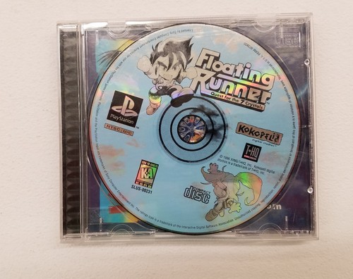 $$ PS1 PlayStation Floating Runner Quest For 7 Crystals Mint Disc ...