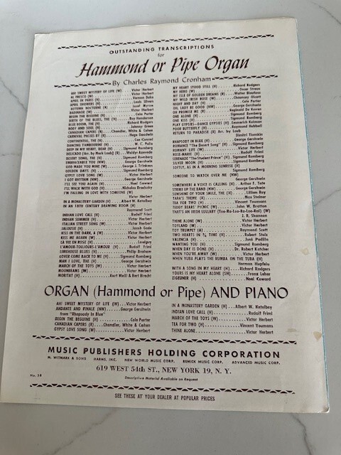 Vintage Organ Piano Sheet Music and Song Books YOU CHOOSE! | eBay