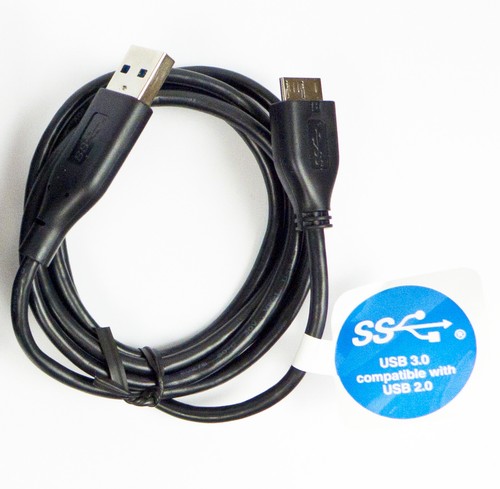 Pack of 2 Genuine Western Digital WD My Book USB 3.0 CABLE 4ft 4' 1.2m ...
