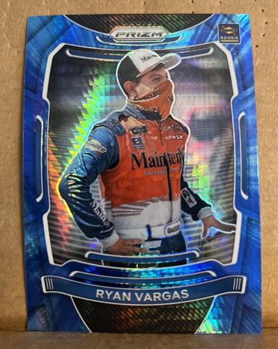 Ryan Vargas 2021 Panini Prizm Racing Blue Hyper Prizm Card #51 NASCAR ...