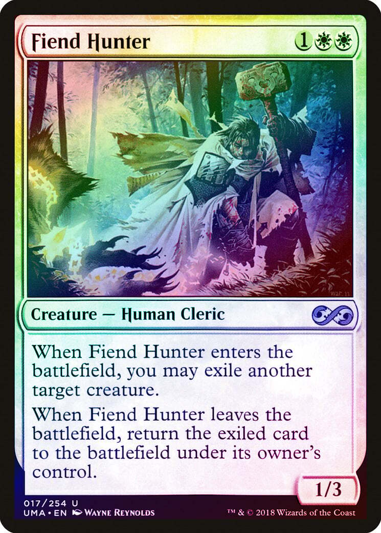 Fiend Hunter FOIL Ultimate Masters NM White Uncommon MAGIC MTG CARD ...