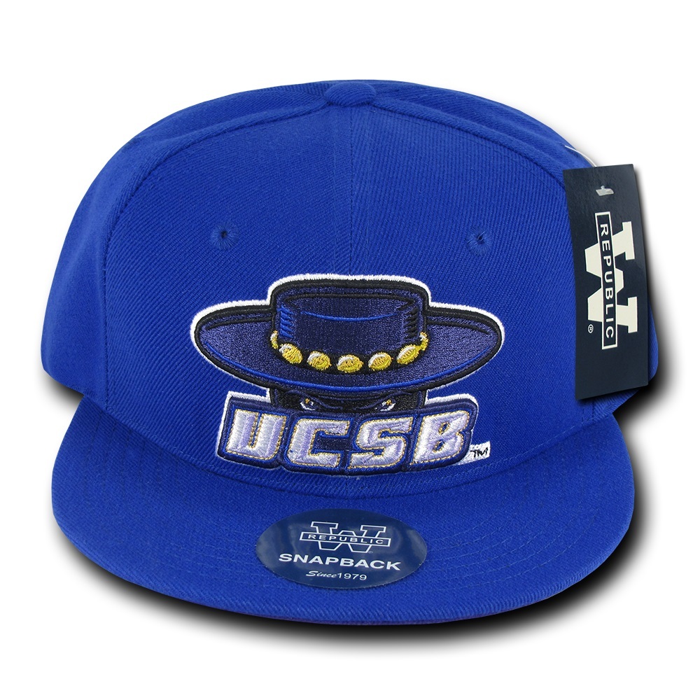 UCSB Santa Barbara UC Gauchos NCAA Flat Bill Snapback Ball Baseball Hat ...