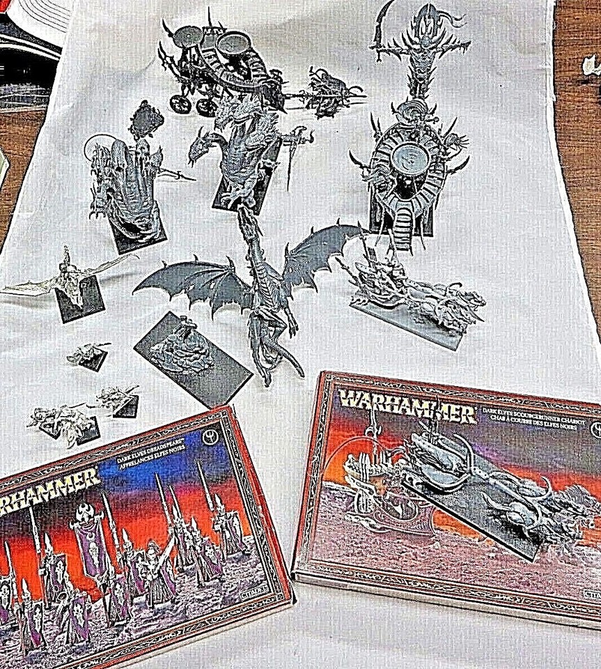 Warhammer U pick choose Dark Elf Elves army lot dragon sorceress knight ...