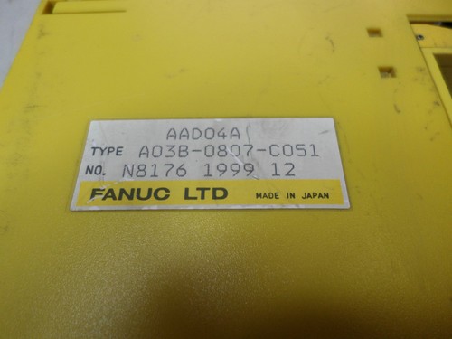 FANUC ANALOG INPUT MODULE -- A03B-0807-C051 -- AAD04A -- 4 CHANNEL | eBay