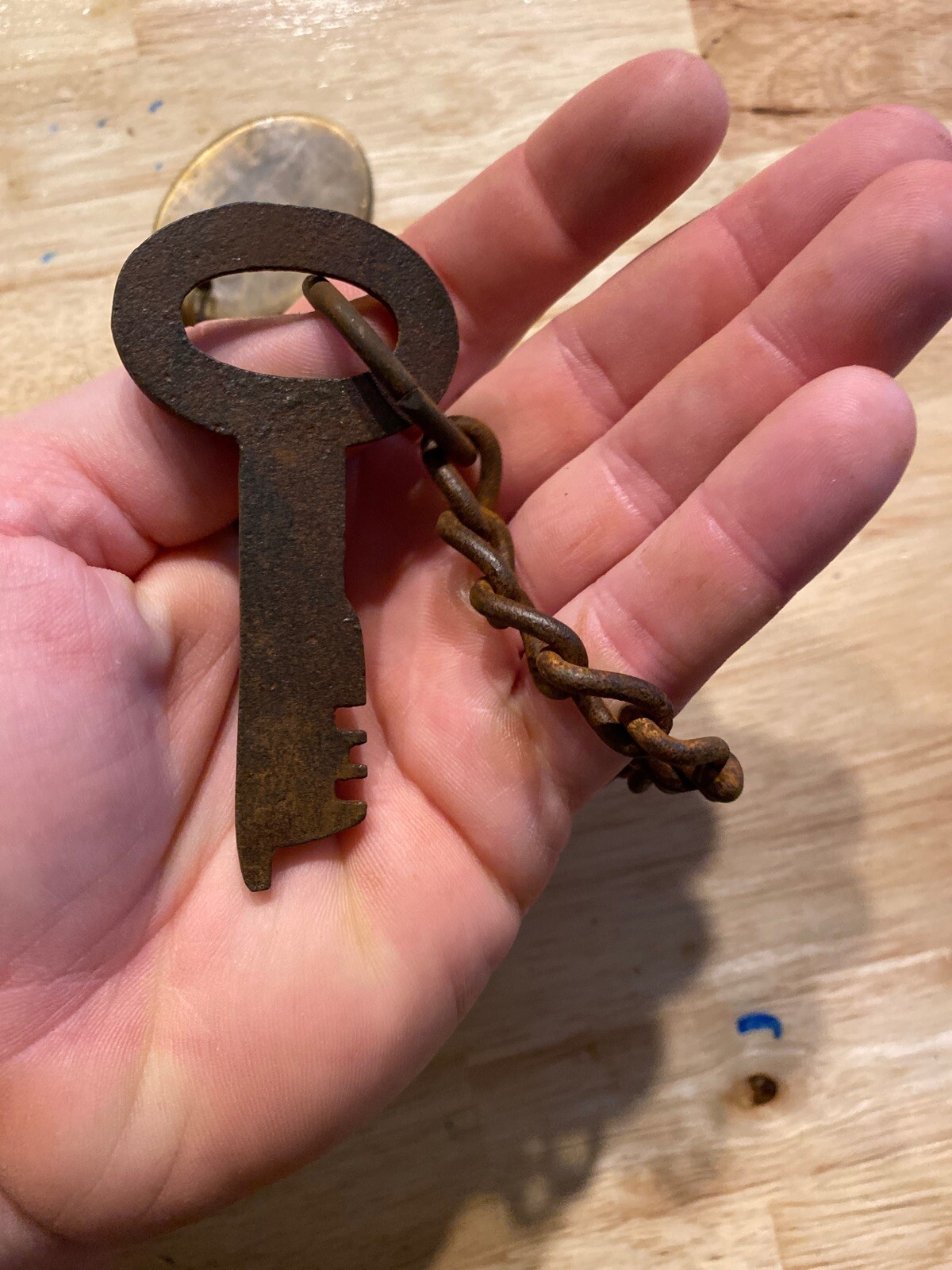 Insane Asylum Prison Key Whistle Chain Jailer Set Lot New York Rusty ...