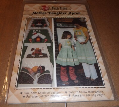 PATCH PRESS PATTERN 339C ~ MOTHER / DAUGHTER APRONS ~ ANY SIZE *UNCUT ...