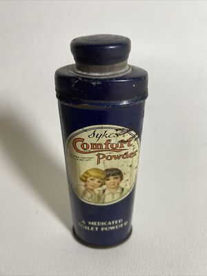 Sykes Comfort Powder Tin Vintage 4.25 inches | eBay
