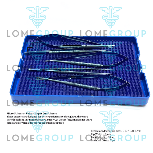 Scanlan Jacobson Titanium Micro Castroviejo Needle Holder Set of 5 pcs ...