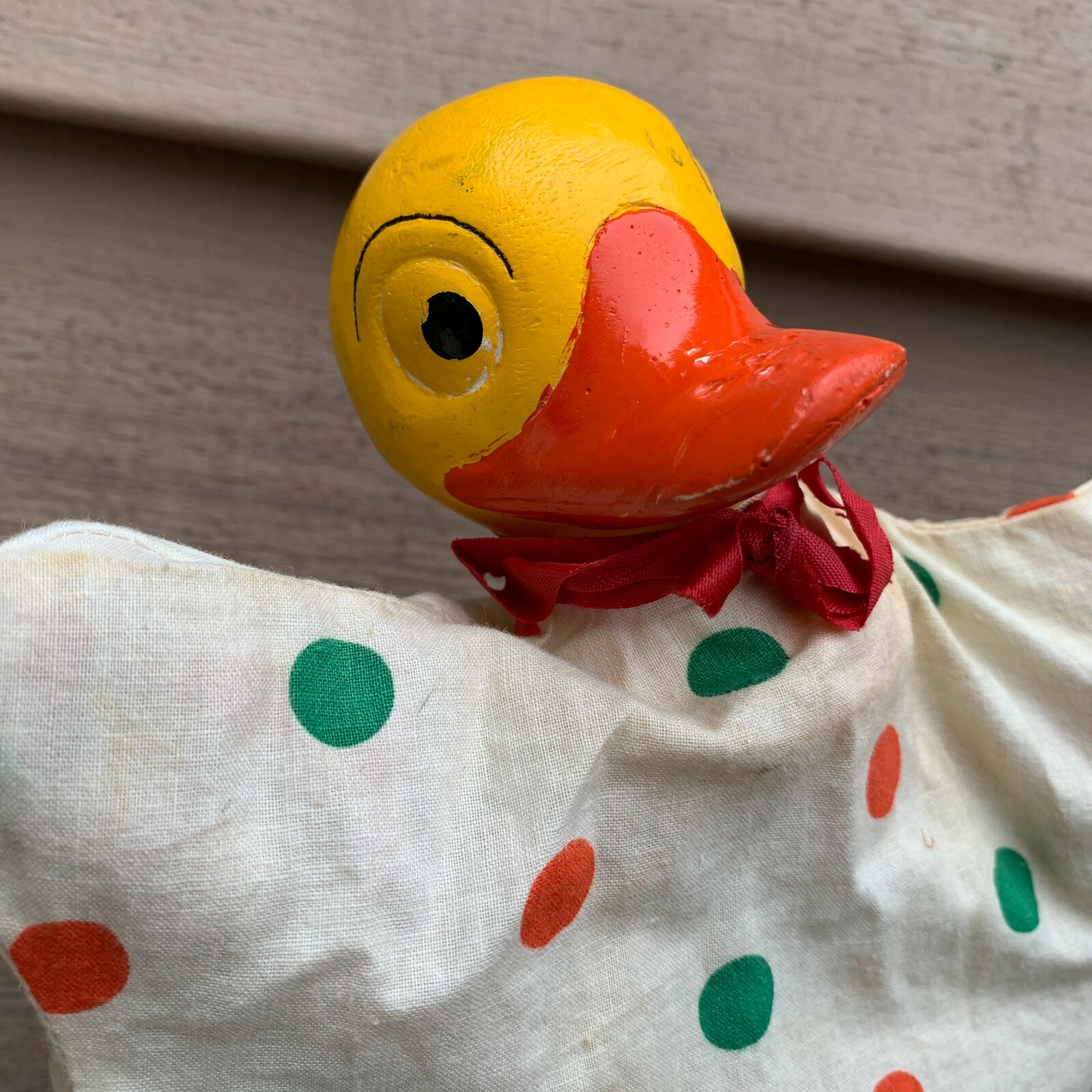 Pre-1930’s Antique Chalk Hand Puppet Duck Ducky Vintage Toy ...