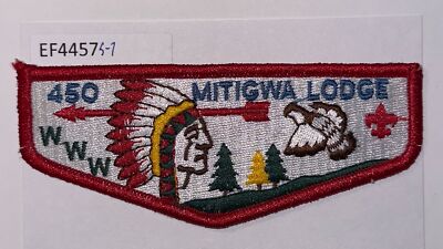 Boy Scout OA Lodge Flap Mitigwa Lodge 450 S-7 | eBay