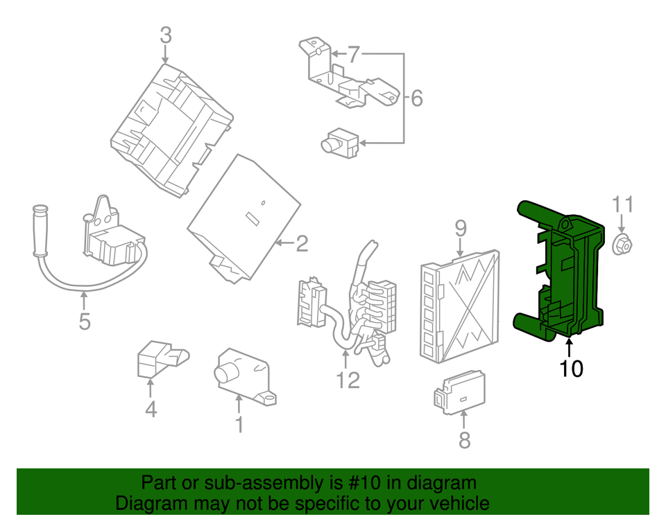 Genuine GM Body Control Module Bracket 22818731 | eBay