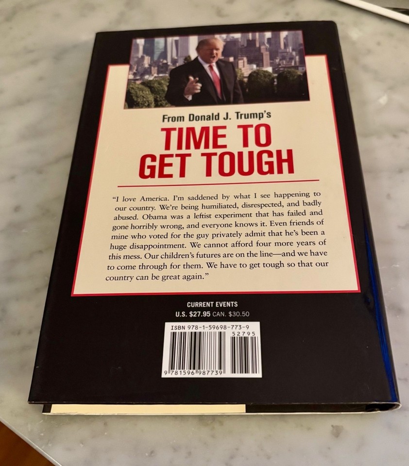 President Donald Trump Signed Autographed Time To Get Tough Book | eBay