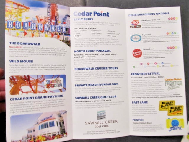 Lot of 12 ~ Cedar Point Amusement Park ~ Some Brochures / Cards You ...