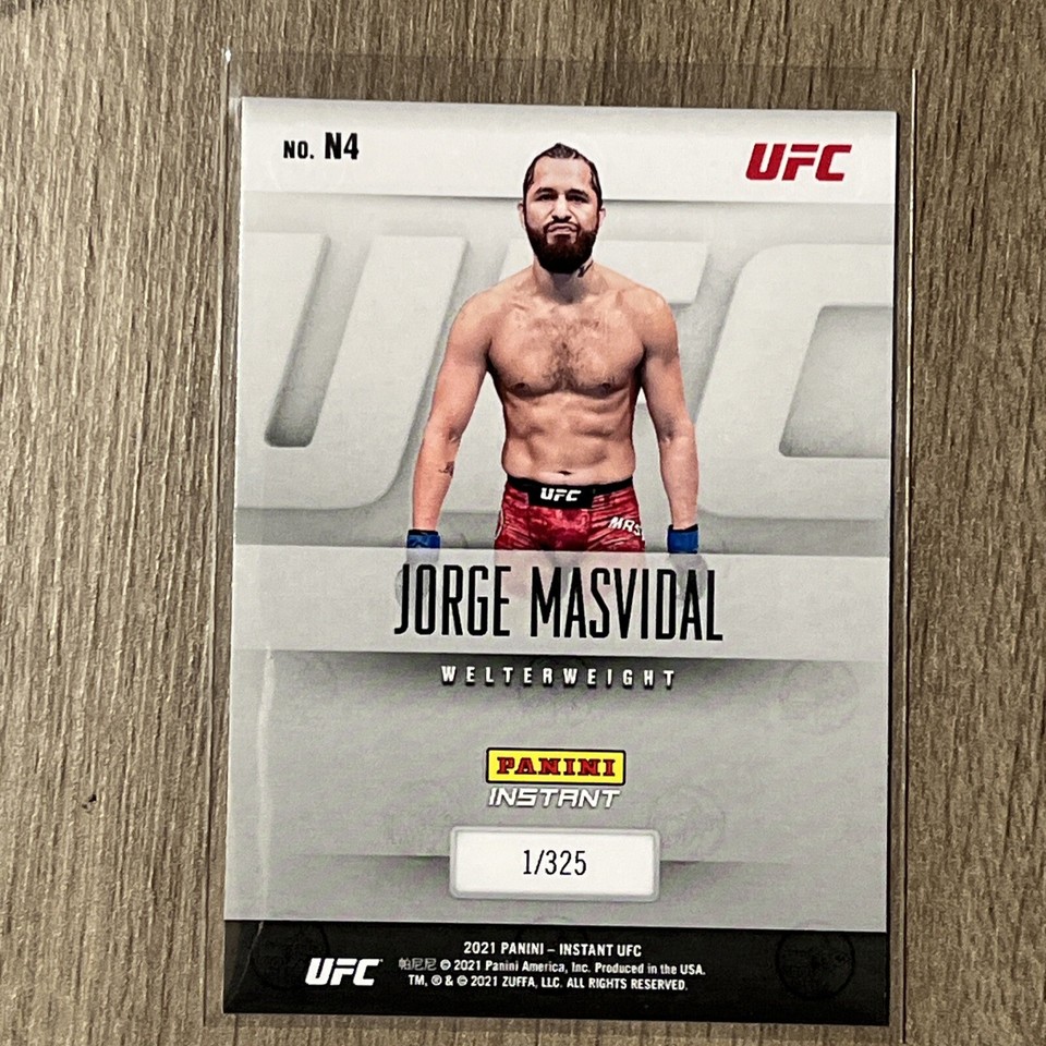 JORGE MASVIDAL 2021 Panini Instant UFC Nicknames 1/325 "GAMEBRED" | eBay