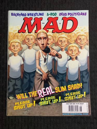 2001 MAD Magazine #406 FN+ 6.5 Alfred E Neuman / Slim Shady / Backyard ...