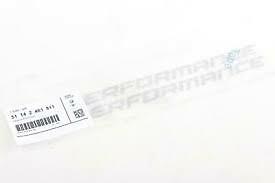 M Performance Decal Badge Set Genuine BMW 51142461811 | eBay