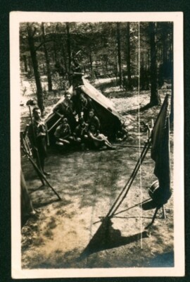 Judaica Latvia Old Small Photo Summer Camp Netzach Hasomer Hazair 1933 ...