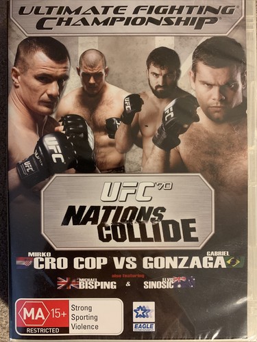 UFC-DVD: 70 Nations Collide - Cro Cop vs Gonzaga | Bisping vs Sinosic ...