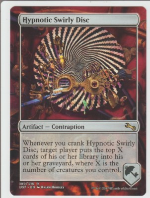 Hypnotic Swirly Disc Unstable Magic the Gathering MTG colorless ...