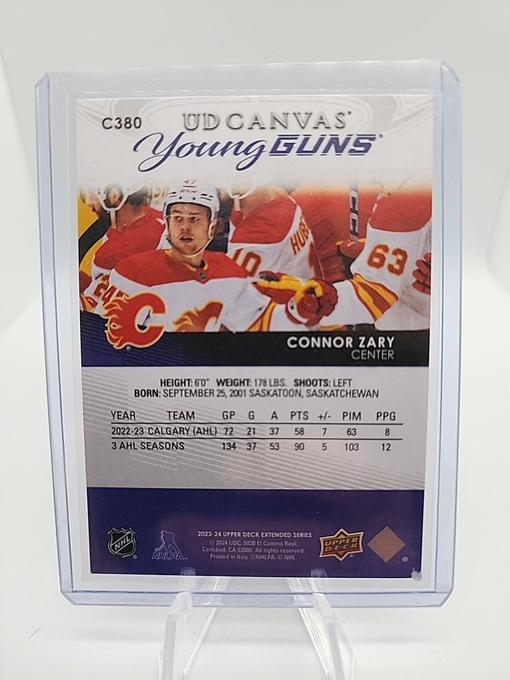 Connor Zary 2023-24 Upper Deck Young Guns UD Canvas Calgary Flames | eBay