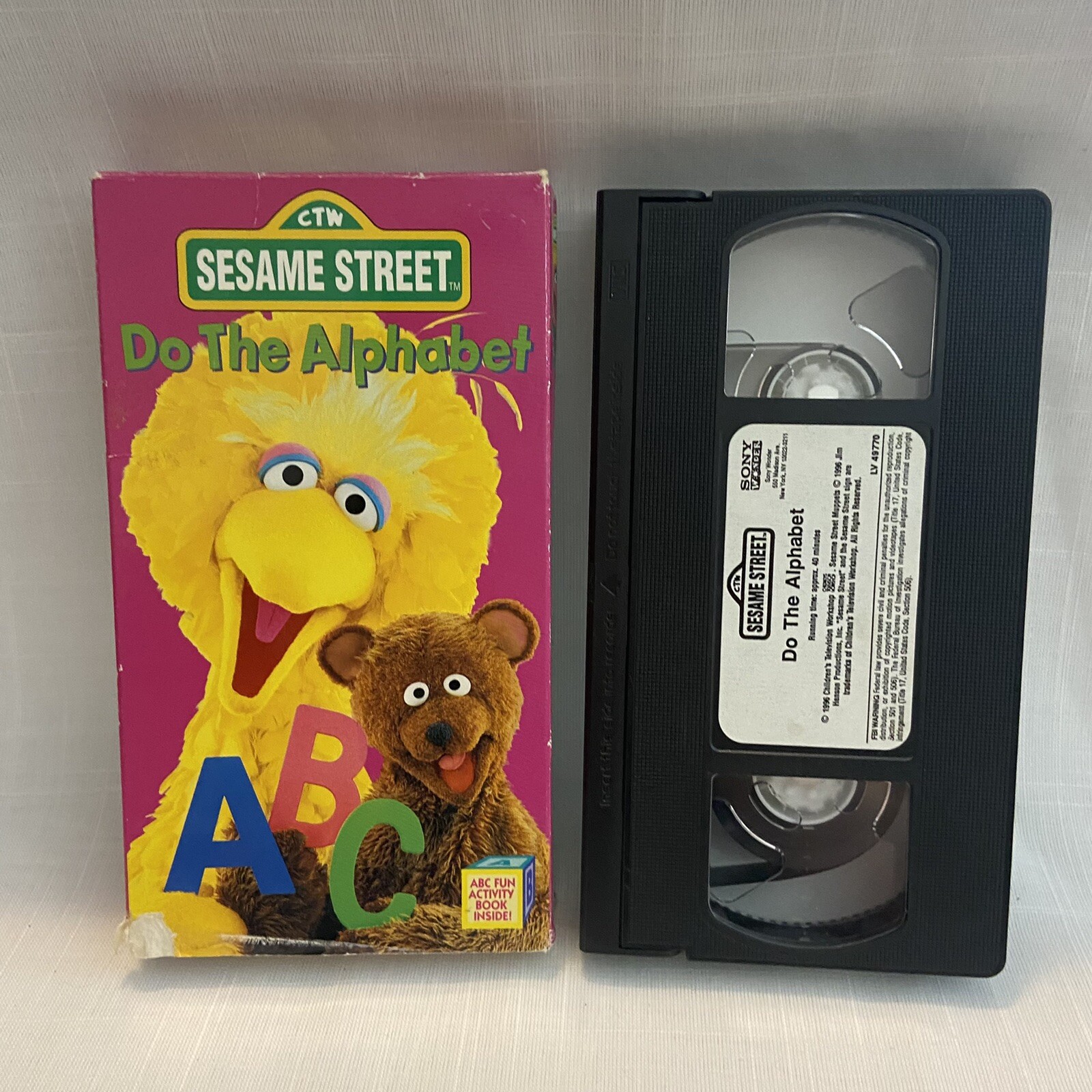 Sesame Street Do The Alphabet VHS VCR Video Tape Movie Used Muppets ...