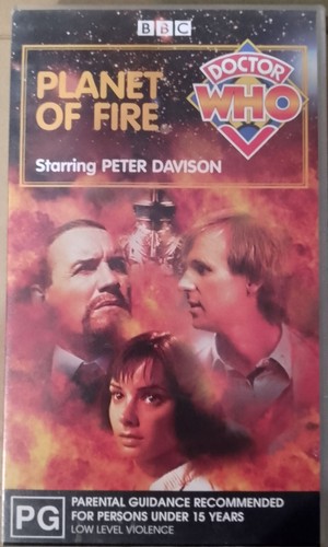 Doctor Dr Who Planet of Fire VHS Peter Davison PAL ABC Nicola Bryant ...