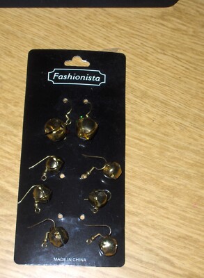 Costume Jewelry-Sets of Bell Earrings Bells, Buckle & Buttons to Sew on ...