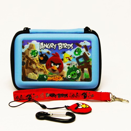 Angry Birds Nintendo 3DS DS DSi Blue Carry Case Set 3D Lenticular ...