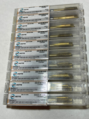 10 - LMT FETTE Markant TC-BMF 10x1-6H-V0-1-0CD HSS--E-PM LOT | eBay