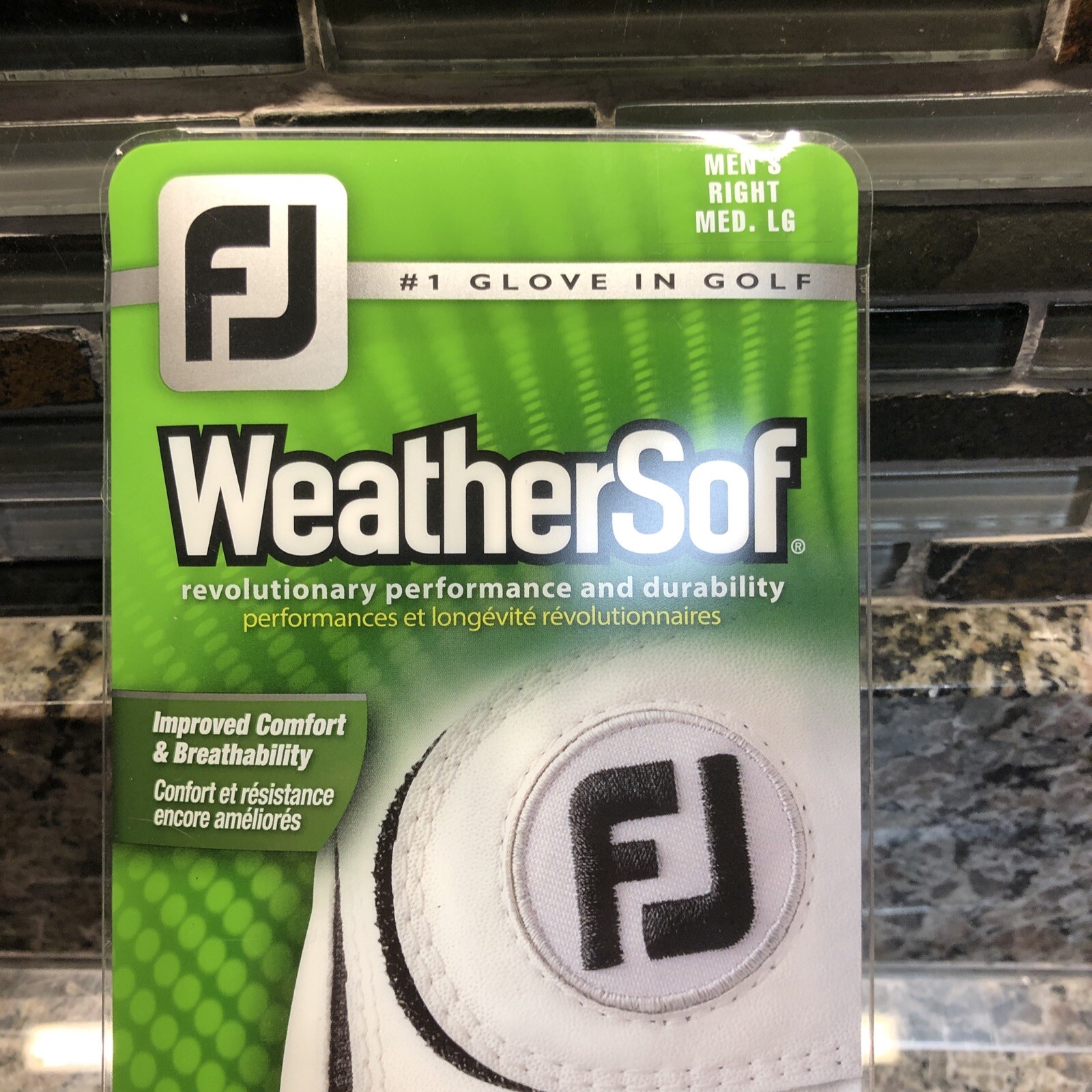 Footjoy FJ Weathersof Men's Golf Glove NEW White RIGHT HAND MED - LRG | eBay