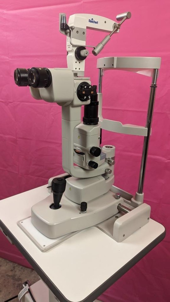 Topcon SL-D4 Slit Lamp w Reichert CT210 Tonometer on Power Lift Table ...
