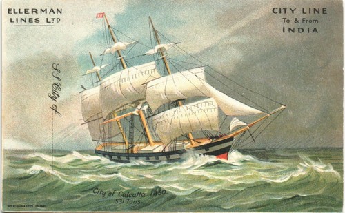 Advertising. Ellerman Shipping Lines. City Line to India. City of ...
