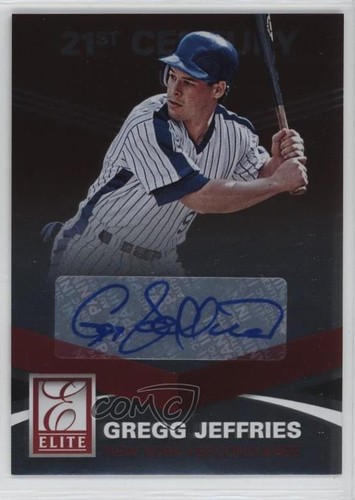 2015 Panini Elite Signatures 21st Century Gregg Jefferies #89 Auto | eBay