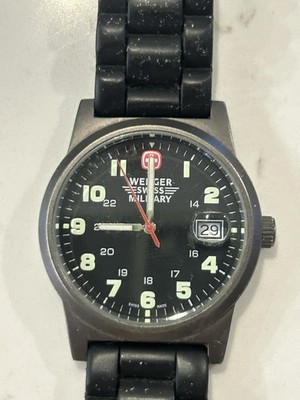 Wenger Swiss Military Men watch dive 100M With Band, Battery! Works ...