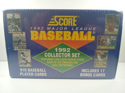 1992 Score Baseball Collector Set 910 Player Cards 17 Bonus Cards ...