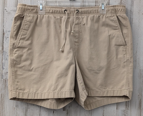 LL Bean Classic Fit Dock Shorts Mens L Elastic Waist Cotton Drawstring ...