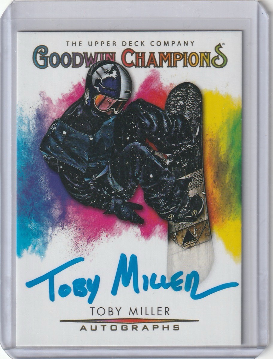 Toby Miller 2021 Goodwin Champions Splash of Color On-Card Auto | eBay