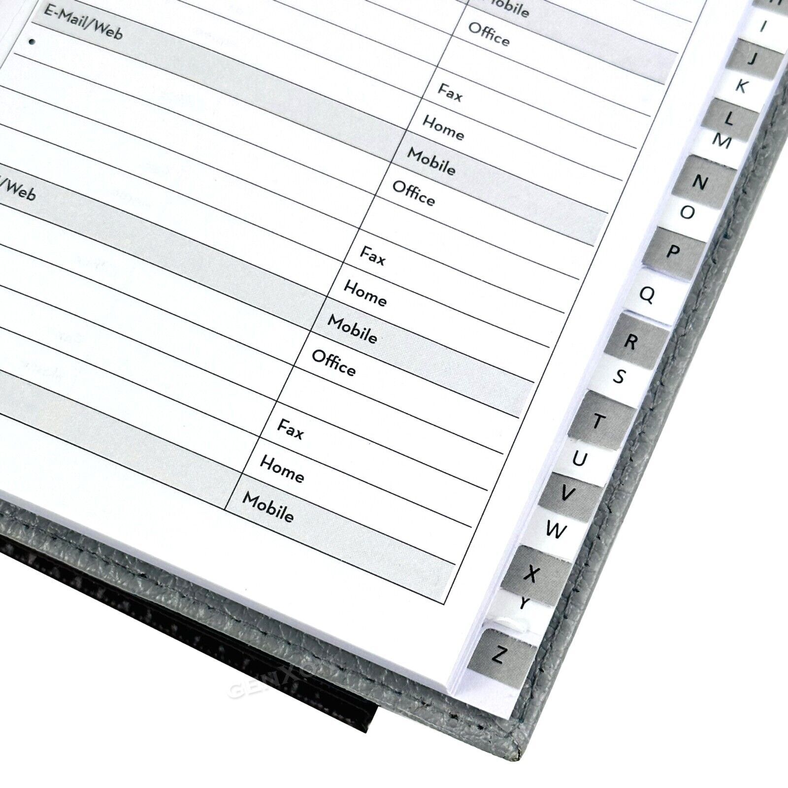 Small Telephone Address Book A-Z Index Tabs Hardback Cover Slim Contact ...