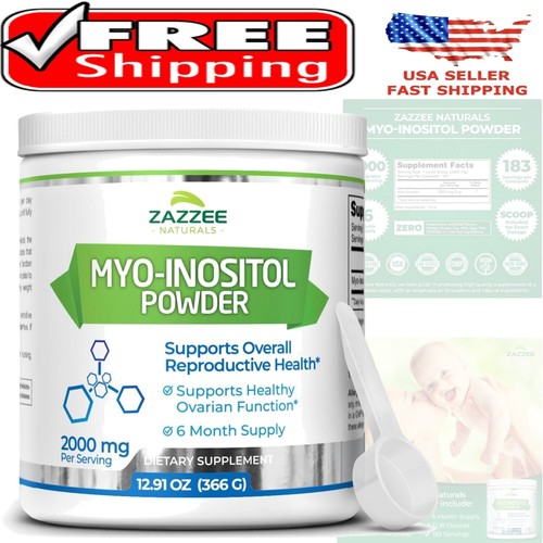 2000 mg Myo-Inositol Powder - 183 Servings, Fertility & Hormonal ...